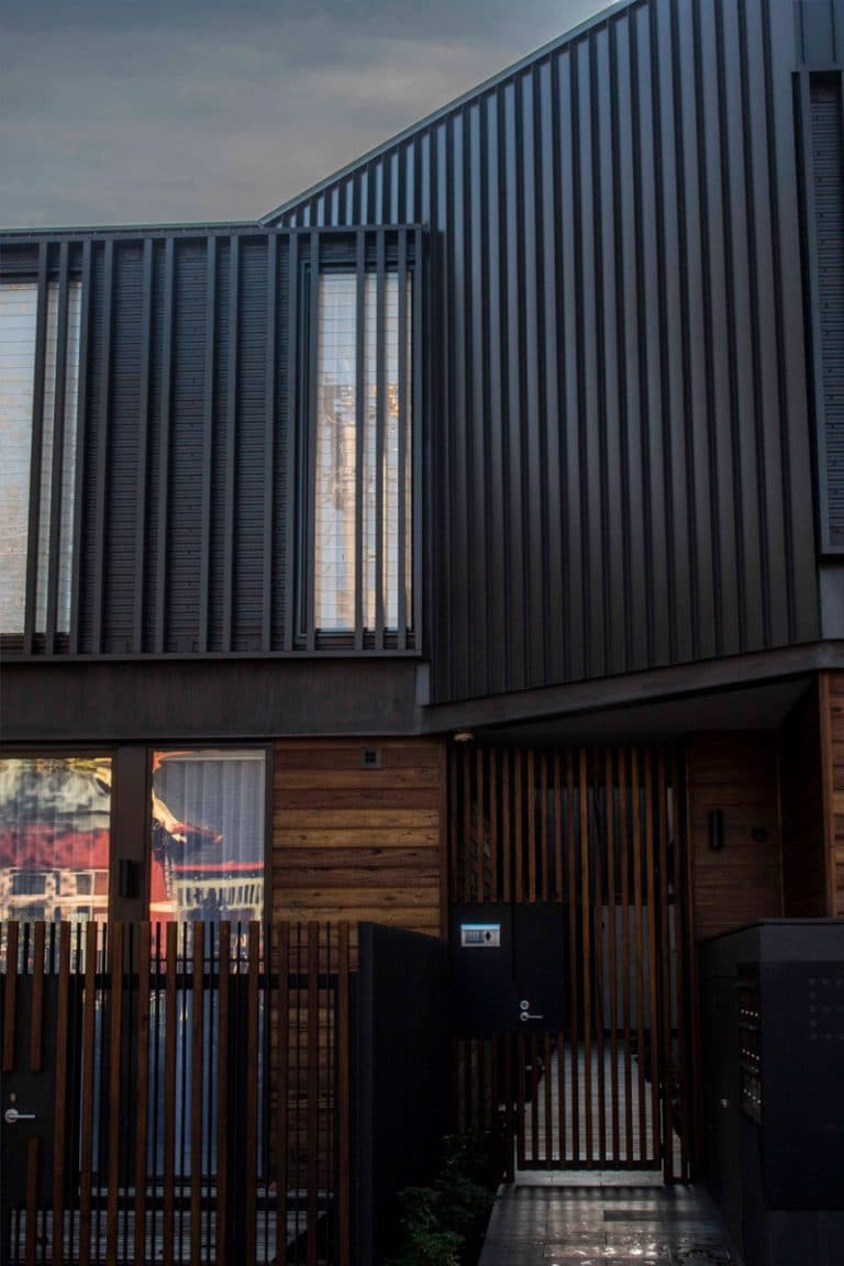 Charlotte Place Townhouses features Nailstrip cladding by Metal ...