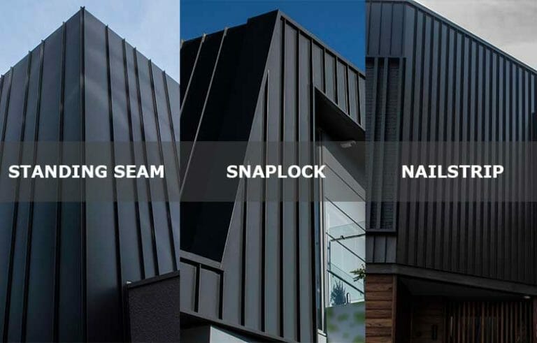 Standing Seam, Snaplock or Nailstrip, selecting seam cladding systems