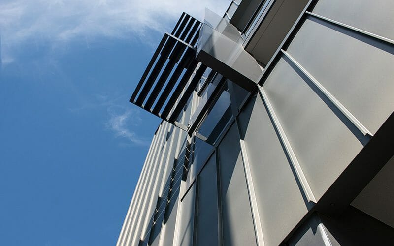 Albert Street Apartments features Standing Seam metal cladding