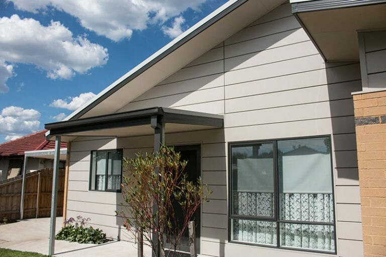 COLORBOND Dune Interlocking cladding on Nyrang Street House