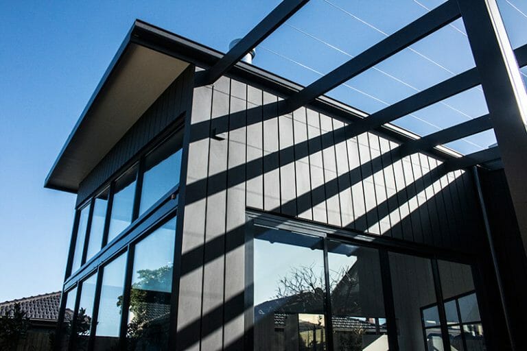 Jenkins Street features Matt Colorbond Interlocking cladding