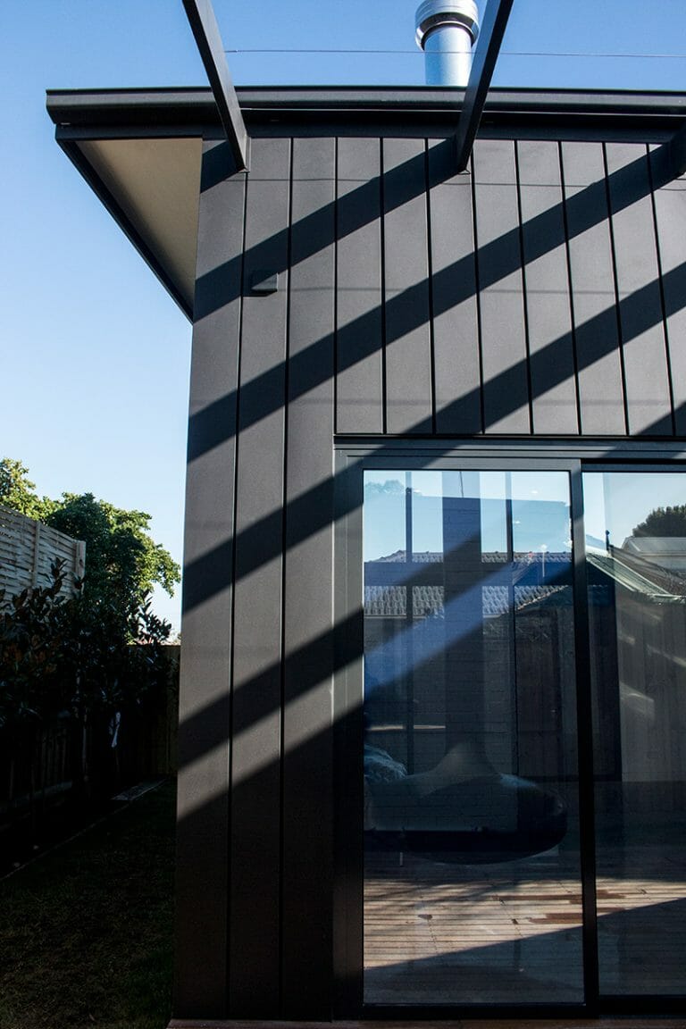 Jenkins Street features Matt Colorbond Interlocking cladding